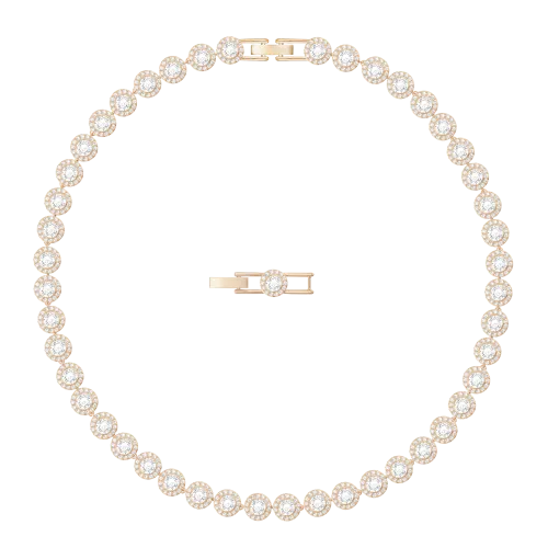 Collar Angelic - Blanco. Baño en tono Oro Rosa - Ocllo Joyas