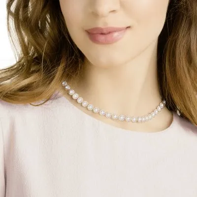 Collar Angelic - Blanco. Baño en tono Oro Rosa - Ocllo Joyas